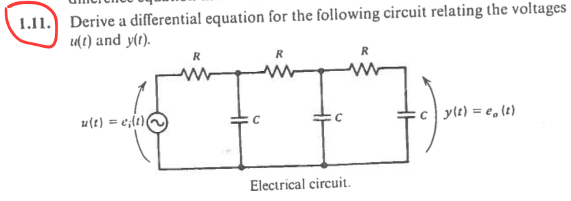 Solved Derive a differential equation for the following | Chegg.com