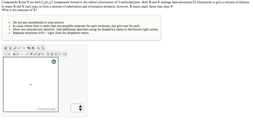Solved Compounds X and Y are both C6H13Cl compounds formed | Chegg.com