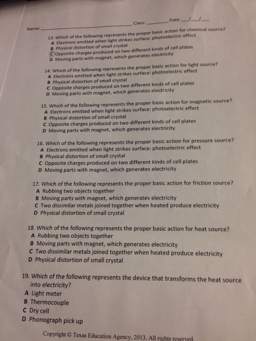 Solved Date 13. Which of the following represents the proper | Chegg.com