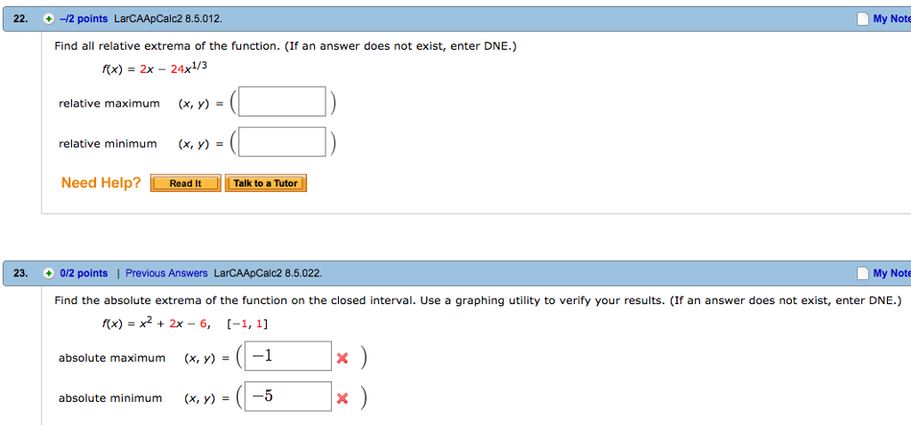 Solved Find All Relative Extrema Of The Function If An