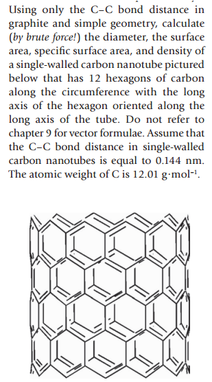 Solved Using only the C - C bond distance in graphite and | Chegg.com
