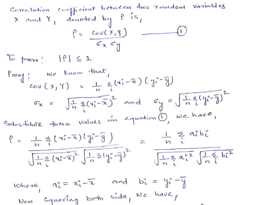 Solved The (normalized covariance) or(correlation | Chegg.com