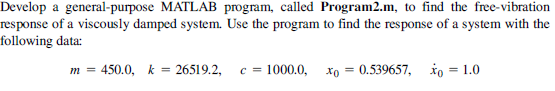 Develop a general-purpose MATLAB program, called | Chegg.com