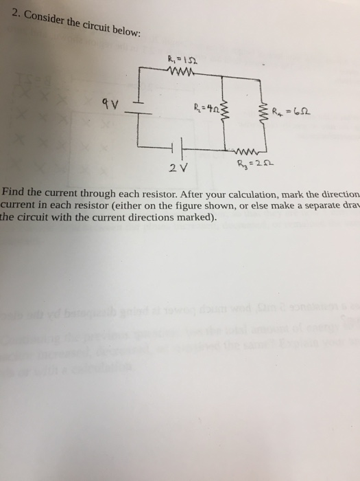 Solved Consider the circuit below: Find the current through | Chegg.com