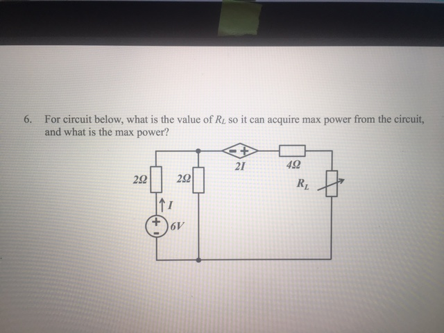 Solved For circuit below, what is the value of R_L so it can | Chegg.com