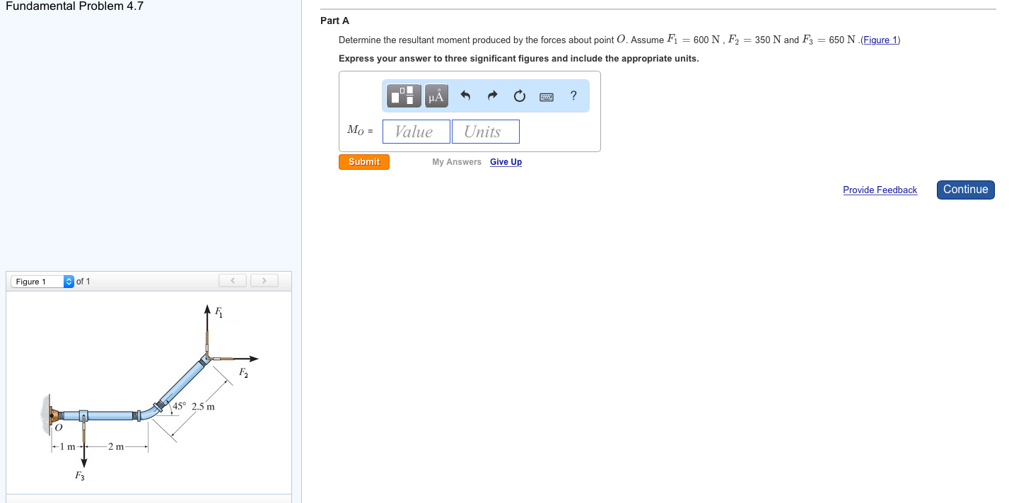 Solved Determine The Resultant Moment Produced By The Forces