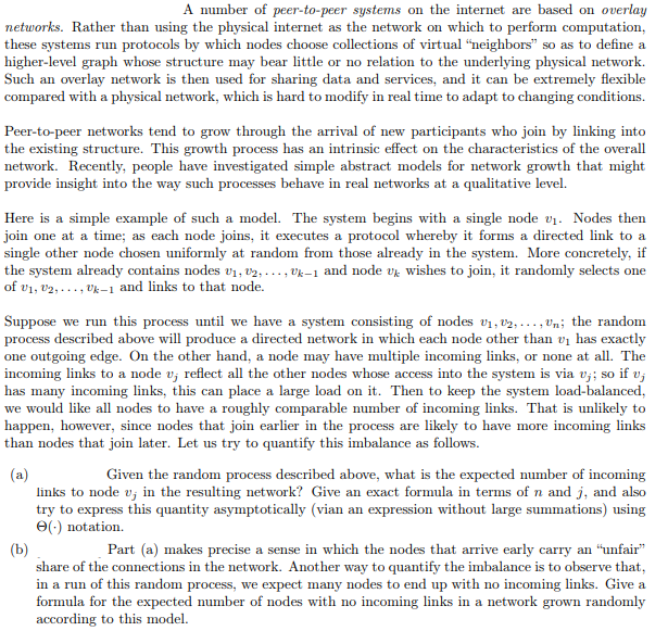 Solved A number of peer-to-peer systems on the internet are | Chegg.com