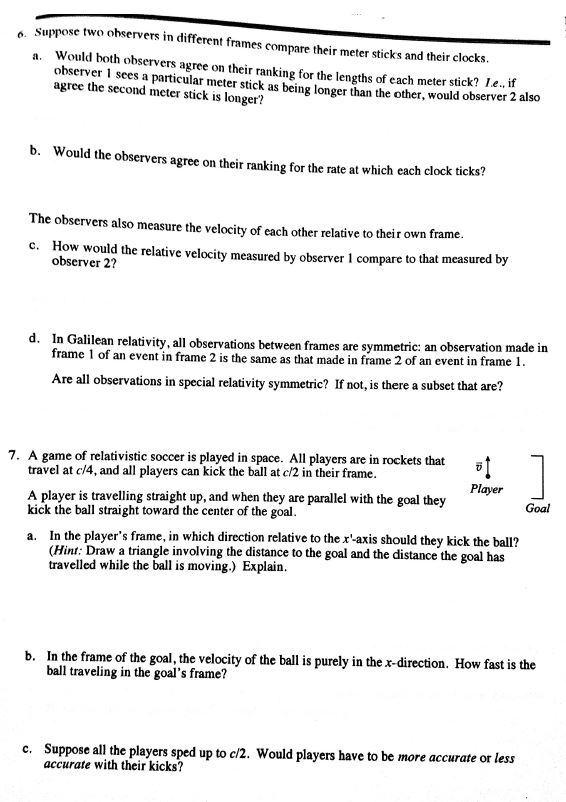 Solved Suppose two observers in different frames compare | Chegg.com
