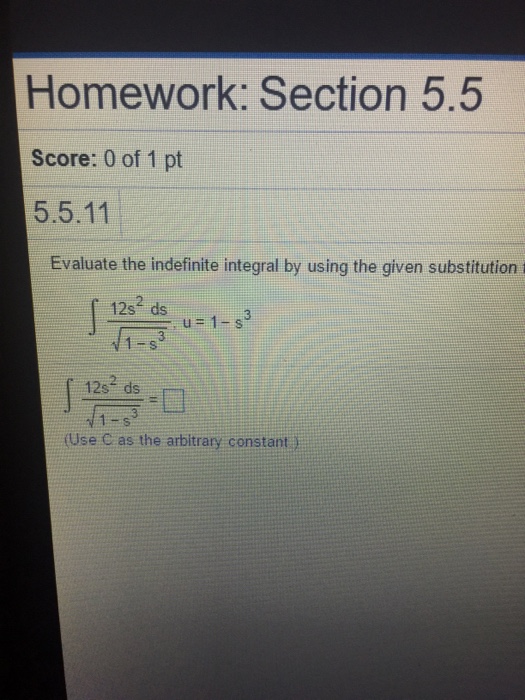 Solved Evaluate the indefinite integral by using the given | Chegg.com Solved Evaluate the indefinite integral by using the given | Chegg.com