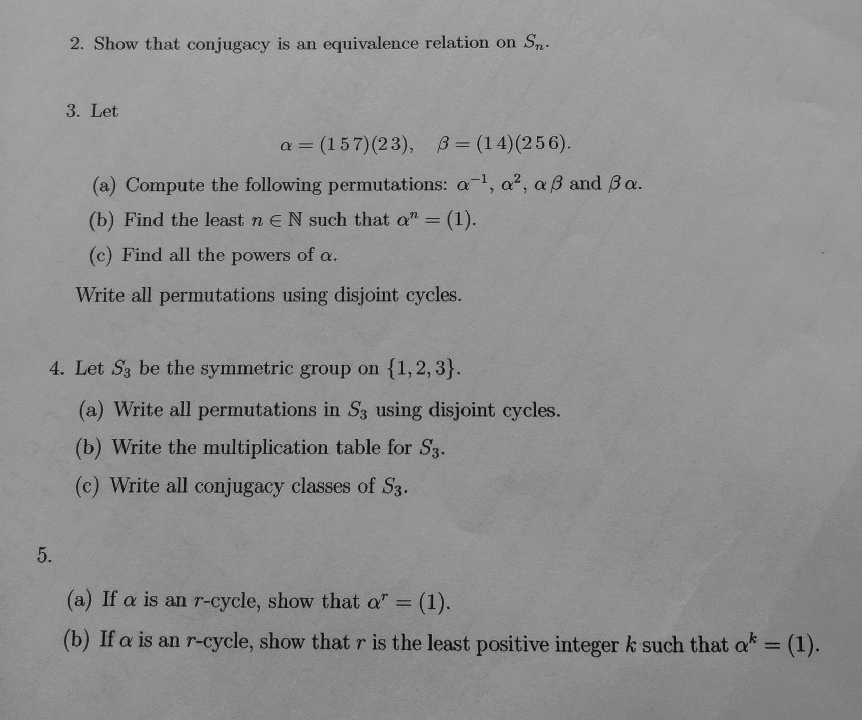 Solved Show that contumacy is an equivalence relation on | Chegg.com