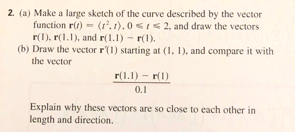 Solved 2. (a) Make a large sketch of the curve described by | Chegg.com