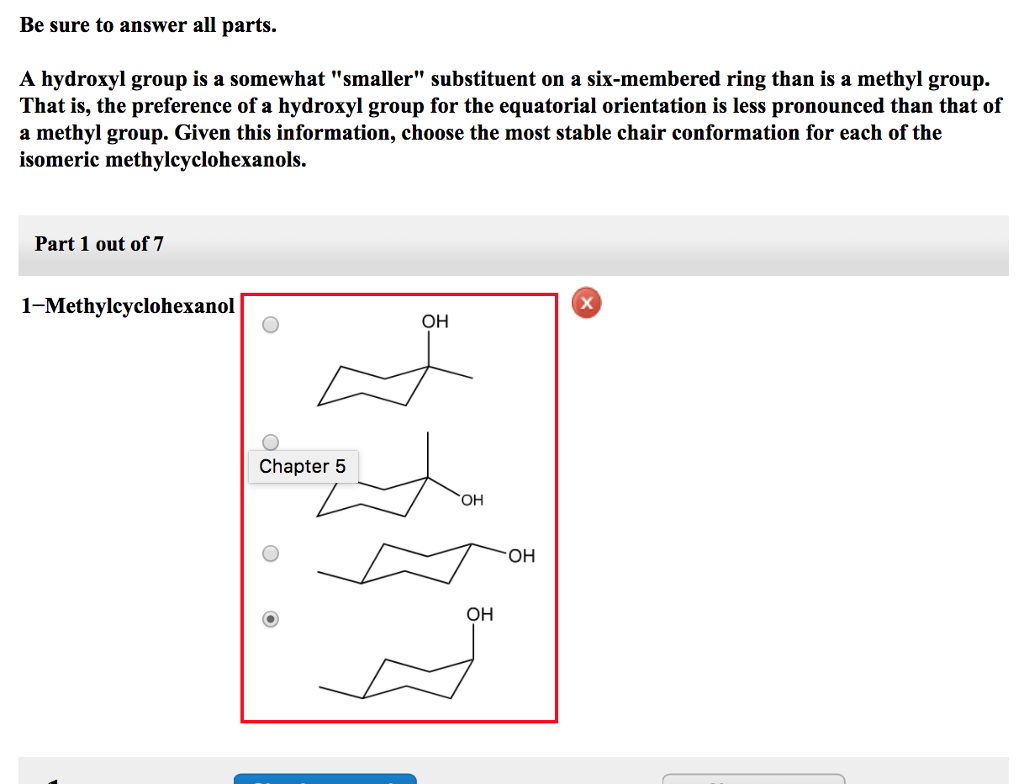 Solved Be sure to answer all parts. A hydroxyl group is a | Chegg.com