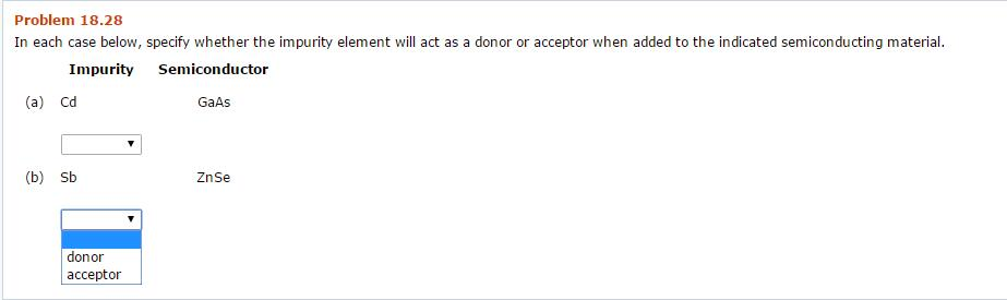 Solved In each case below, specify whether the impurity | Chegg.com