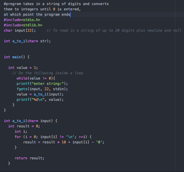 Solved convert line by line to assembly, must read a string | Chegg.com