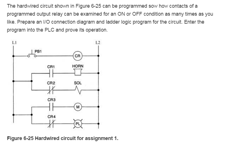 The hardwired circuit shown in Figure 6-25 can be | Chegg.com