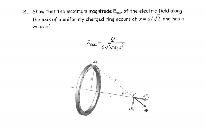 Solved Show that the maximum magnitude Emax of the electric | Chegg.com