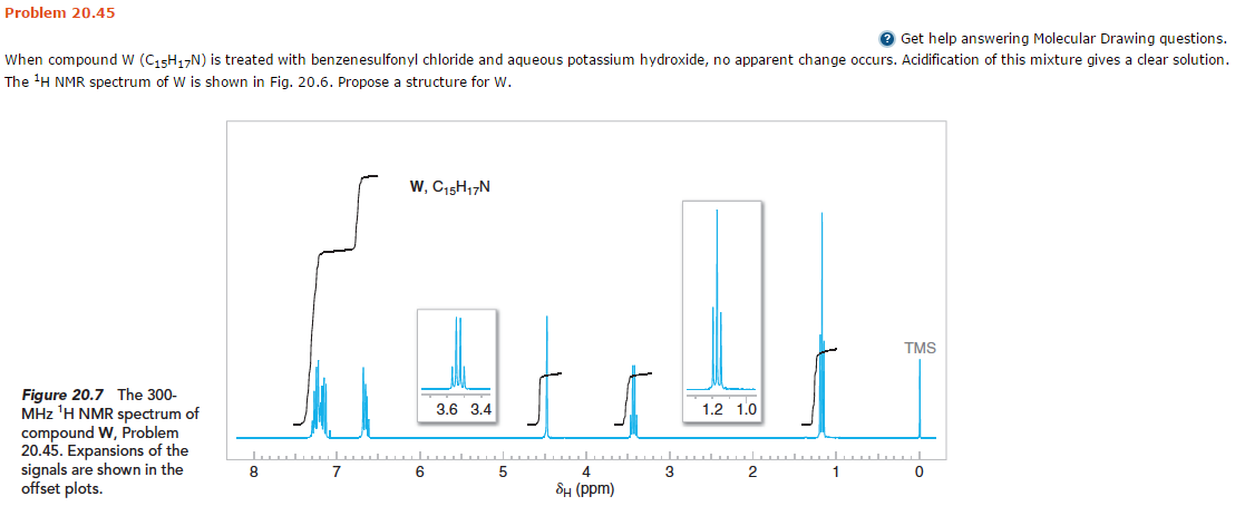 Solved When compound W (C5H7N) is treated with benzene | Chegg.com