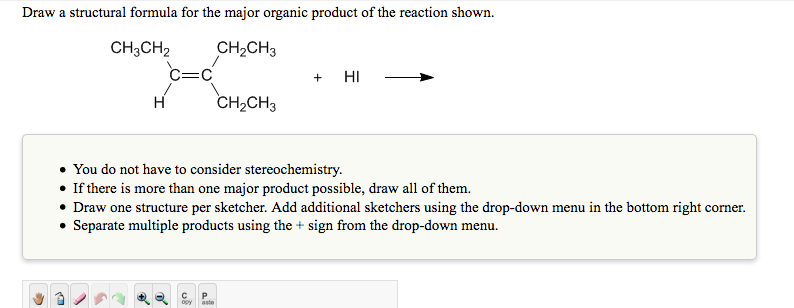 Solved Draw a structural formula for the more stable | Chegg.com