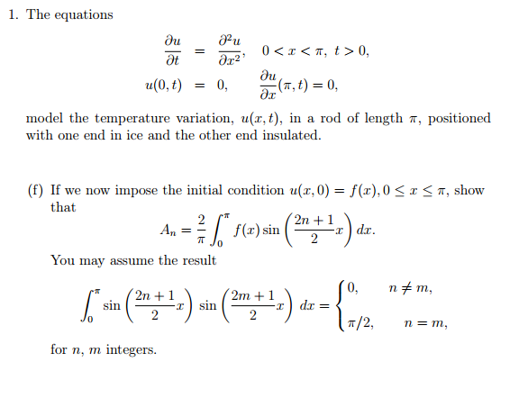 Solved The equations partial differential u/partial | Chegg.com