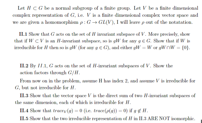 Solved Let H CG be a normal subgroup of a finite group. Let | Chegg.com Solved Let H CG be a normal subgroup of a finite group. Let | Chegg.com