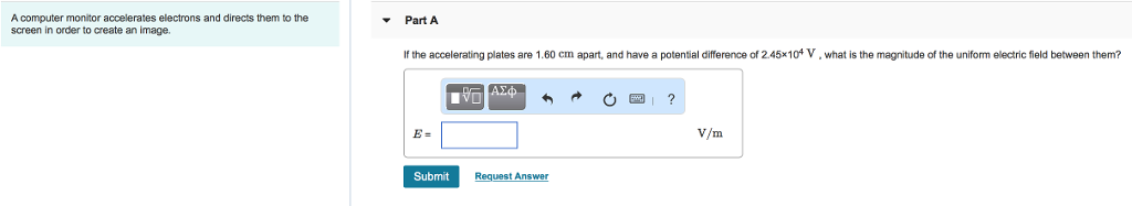 Solved A computer monitor accelerates electrons and directs | Chegg.com