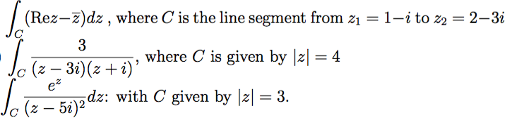 Solved integral_C(Rez -z) dz, where C is the line segment | Chegg.com