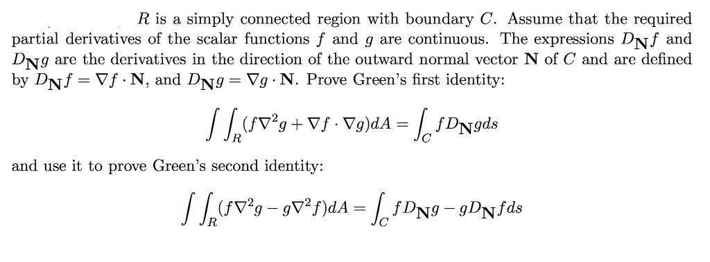 R is a simply connected region with boundary C. | Chegg.com