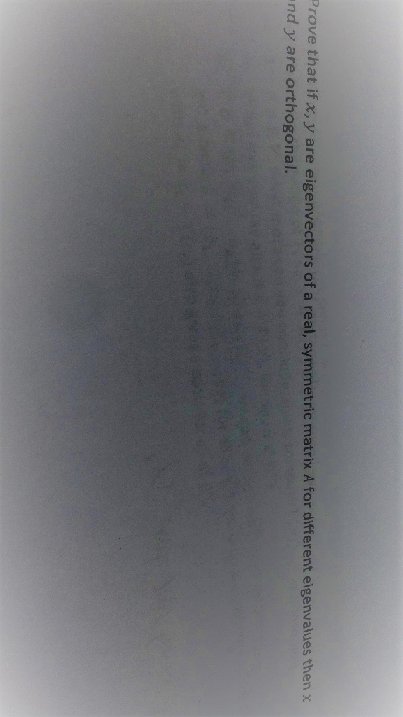 Solved Prove that if x, y are eigenvectors of a real, | Chegg.com