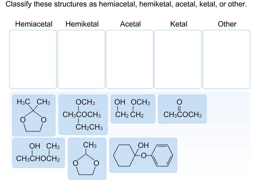 Solved Classify these structures as hemiacetal, hemiketal, | Chegg.com