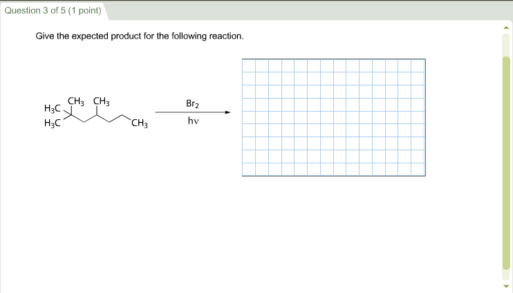 Solved Question 3 of 5 (1 point) Give the expected product | Chegg.com