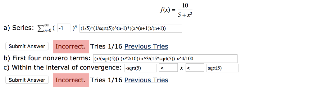 Solved a) Determine the series of the given function. In the | Chegg.com