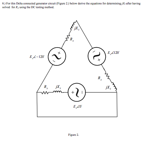 Solved For this Delta connected generator circuit (Figure | Chegg.com
