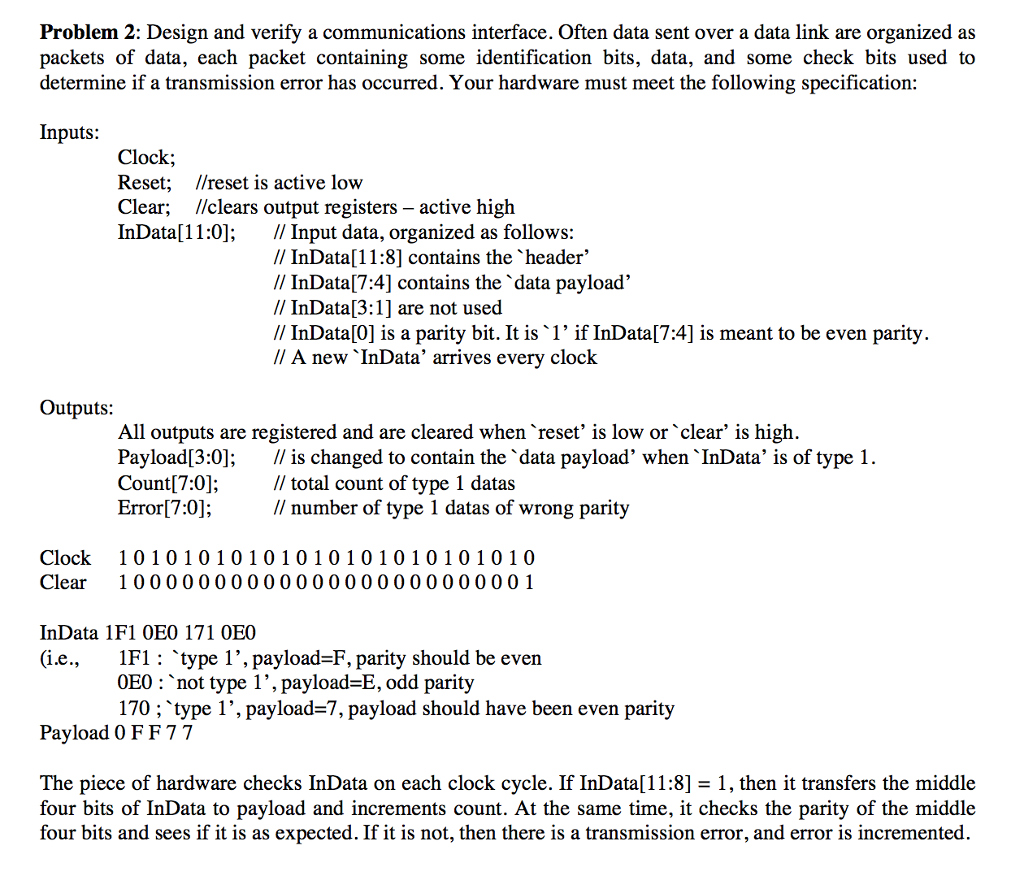 Designing a communications interface using SystemC - | Chegg.com