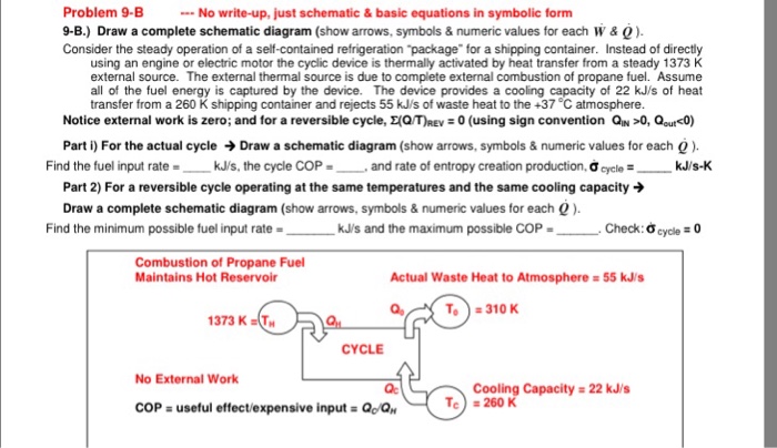 Solved Draw a complete schematic diagram (show arrows, | Chegg.com