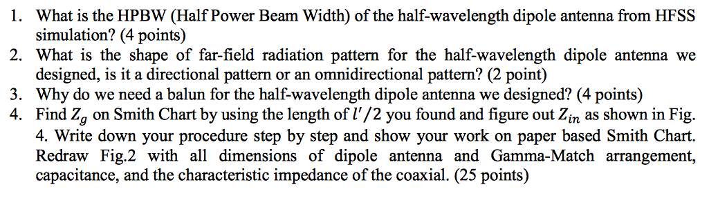 What is the HPBW (Half Power Beam Width) of the | Chegg.com