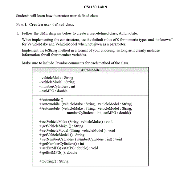 Solved CS1180 Lab 9 Students will learn how to create a | Chegg.com