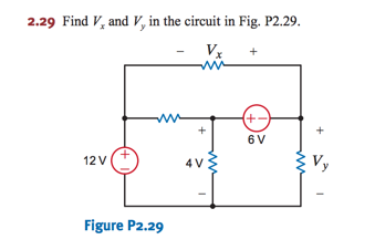 Solved Find V_x and V_y in the circuit in Fig. P2.29. | Chegg.com