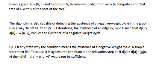 Solved Given a graph G = (V, E) and a roots in V, | Chegg.com