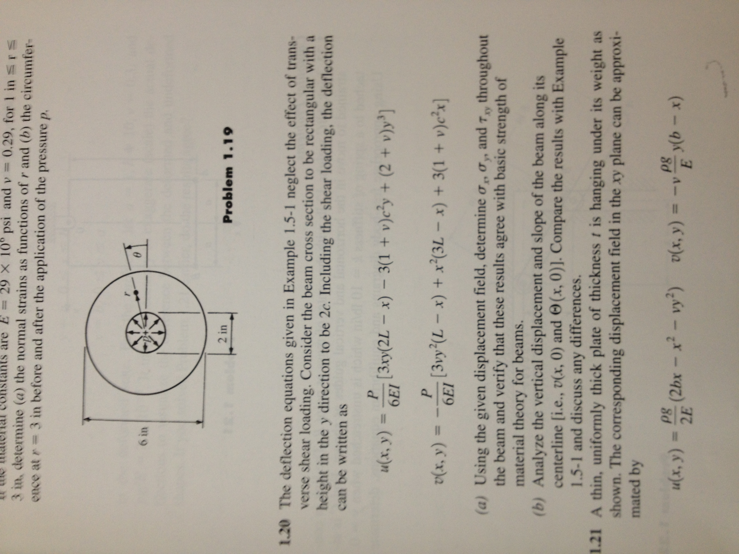 The deflection equations given in Example 1.5-1 | Chegg.com