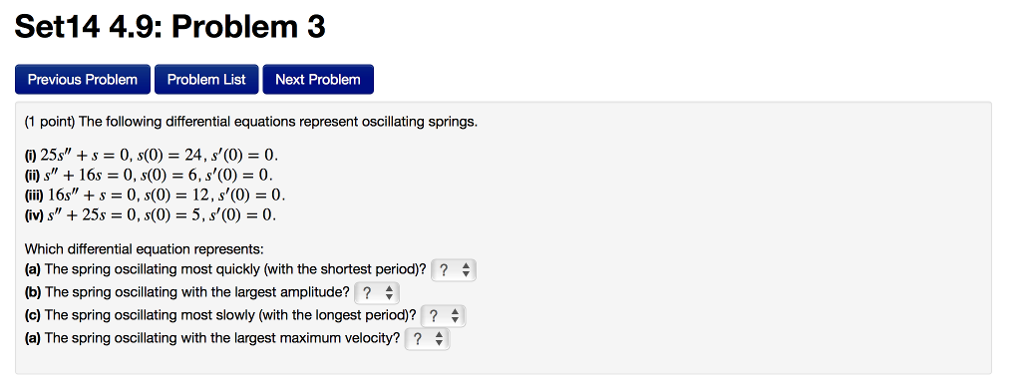 Solved Set14 4.9: Problem 3 Previous Problem Problem List | Chegg.com