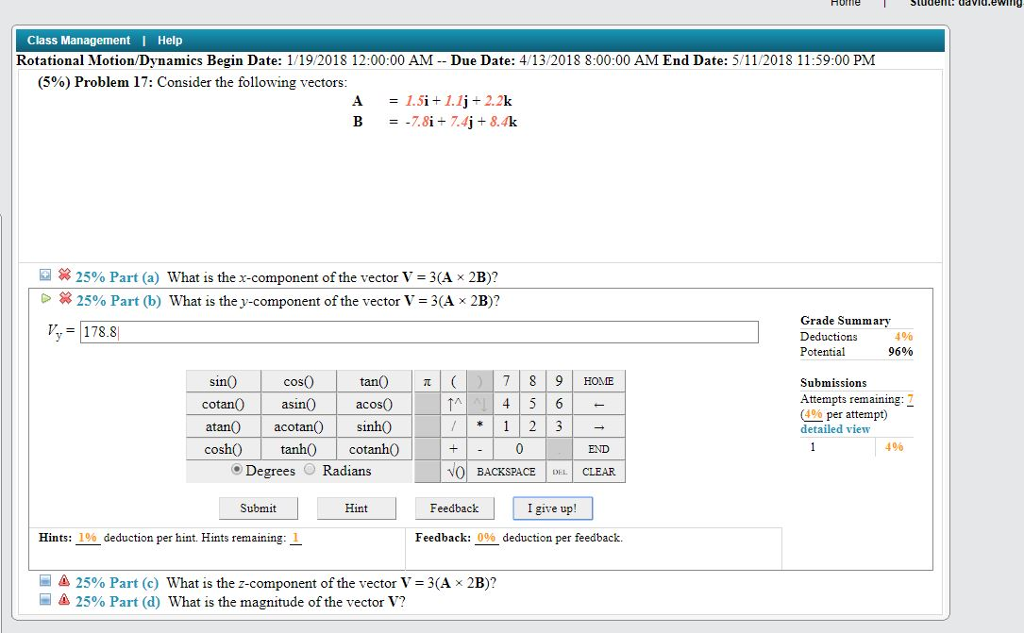Solved Home Student: udviu.ewiny Class Management | Help | Chegg.com