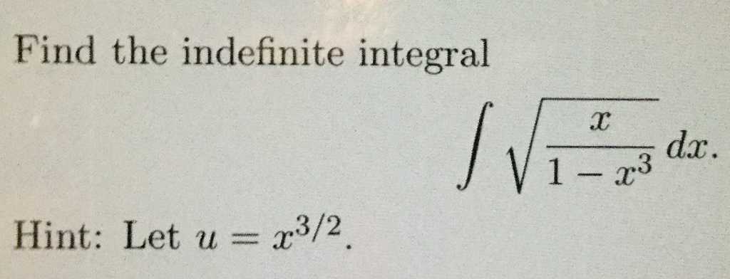 Solved Find the indefinite integral integral Squareroot | Chegg.com