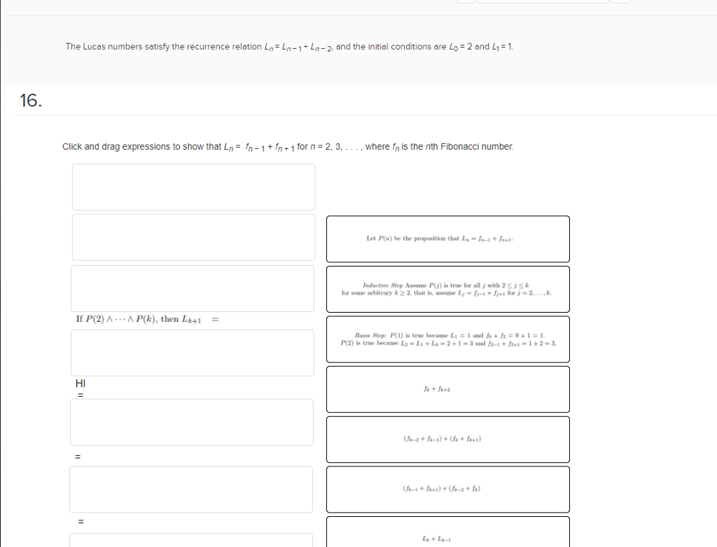 Solved The Lucas numbers satisfy the recurrence relation | Chegg.com
