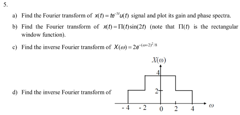 Solved Find the Fourier transform of x(f) = te^-3t u(t) | Chegg.com