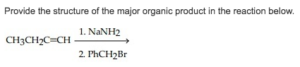 Solved Provide the structure of the major organic product in | Chegg.com