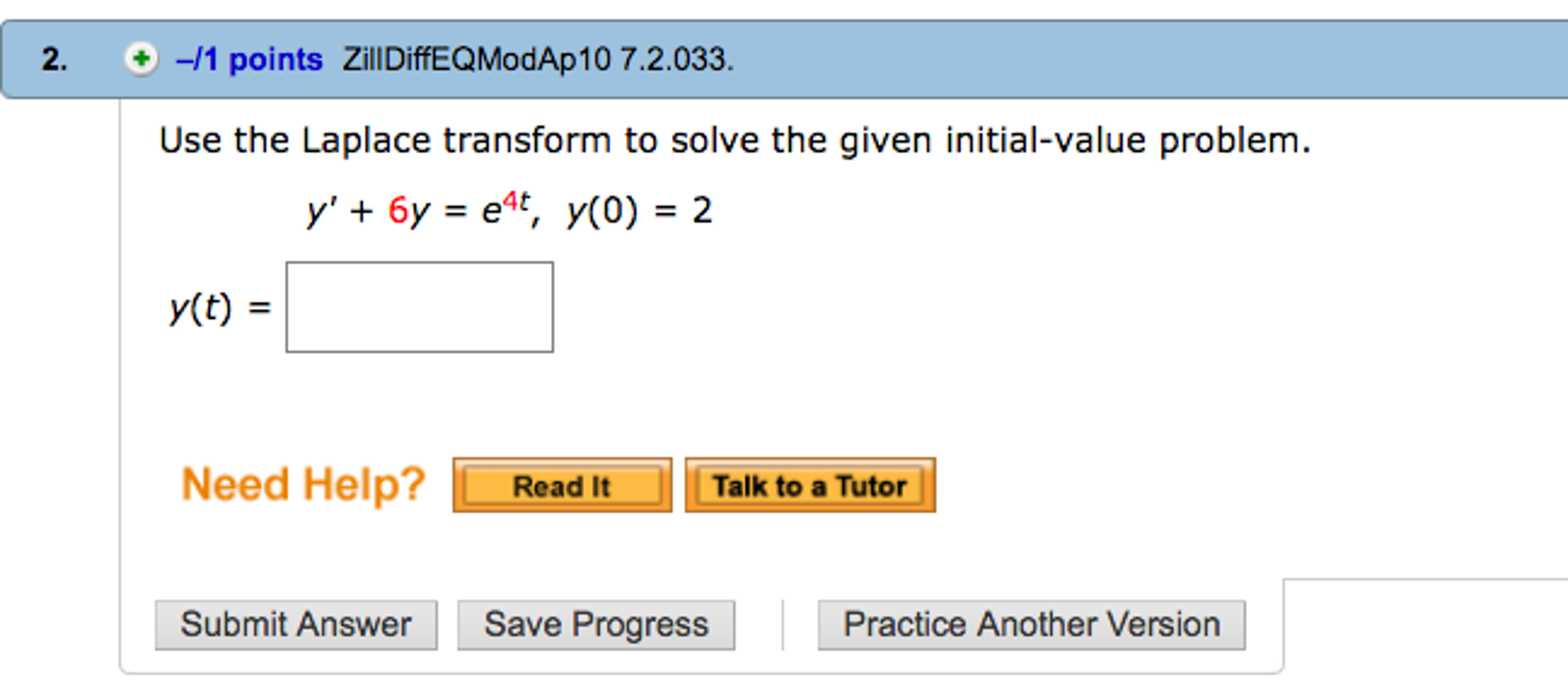 Solved Use the Laplace transform to solve the given | Chegg.com