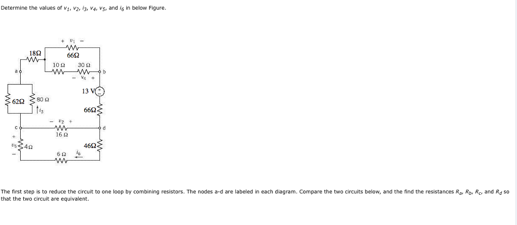 Solved Determine the values of VI, V2,ふV4. vs. and 16 in | Chegg.com