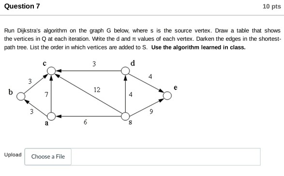Solved 5 pts Question1 Consider the Binary Search Tree (BST) | Chegg.com