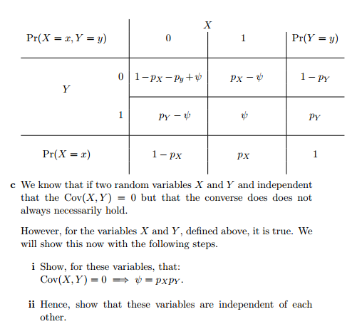Solved We know that if two random variables X and Y and | Chegg.com