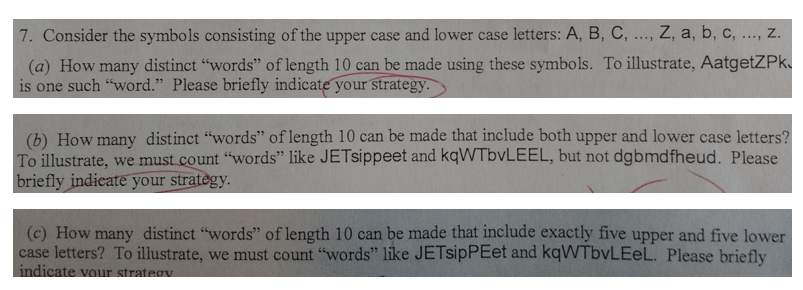 Solved 7. Consider the symbols consisting of the upper case | Chegg.com